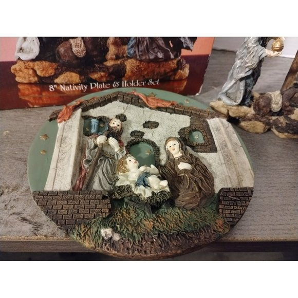 Silvestri | Holiday | 8 Nativity Plate Holder Set Holiday Workshop ...